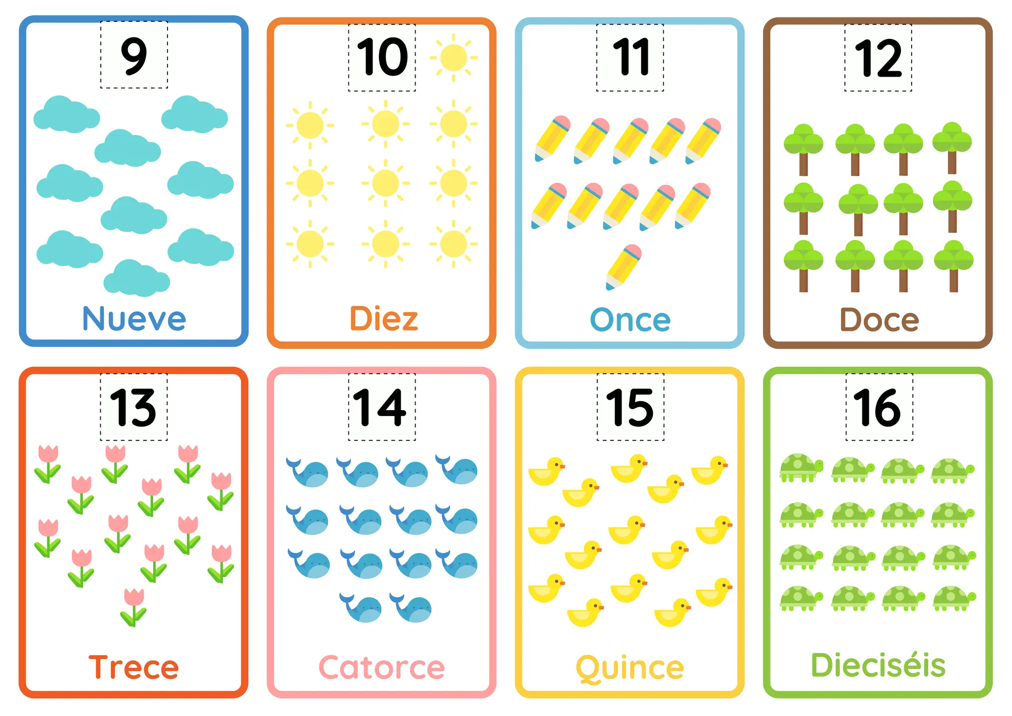 Flashcards números 1-30 (1).pdf preescolar | PDF