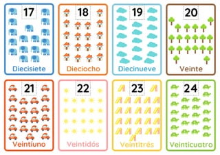 Flashcards números 1-30 (1).pdf preescolar | PDF