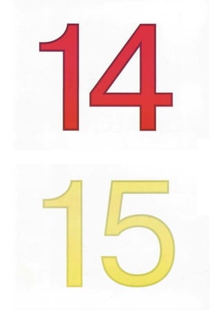 Flash Cards Numbers And Colours | PDF