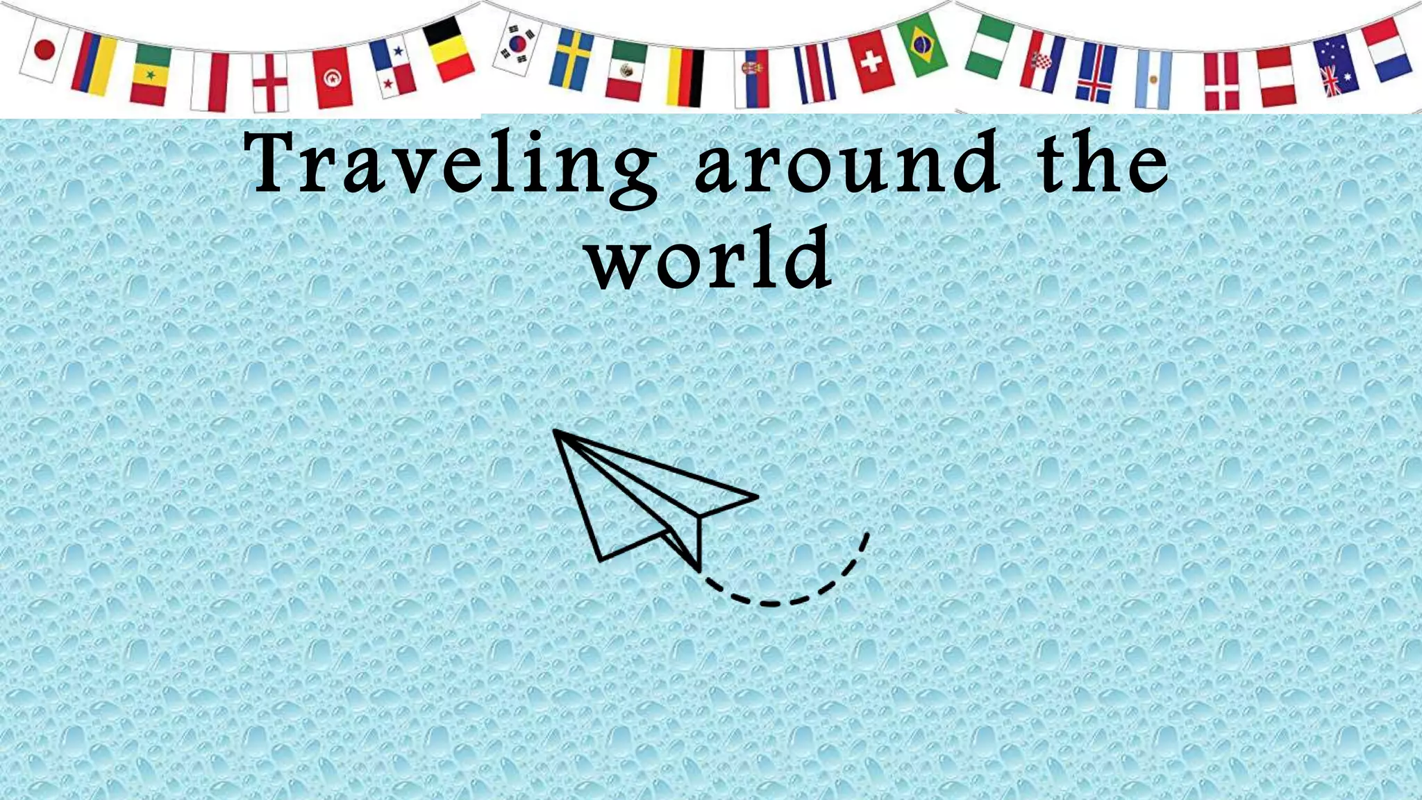 Flashcards traveling around the world | PPT