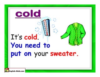Flashcardsweatherclothes | PDF