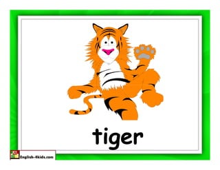 Flashcards zoo animals | PPT
