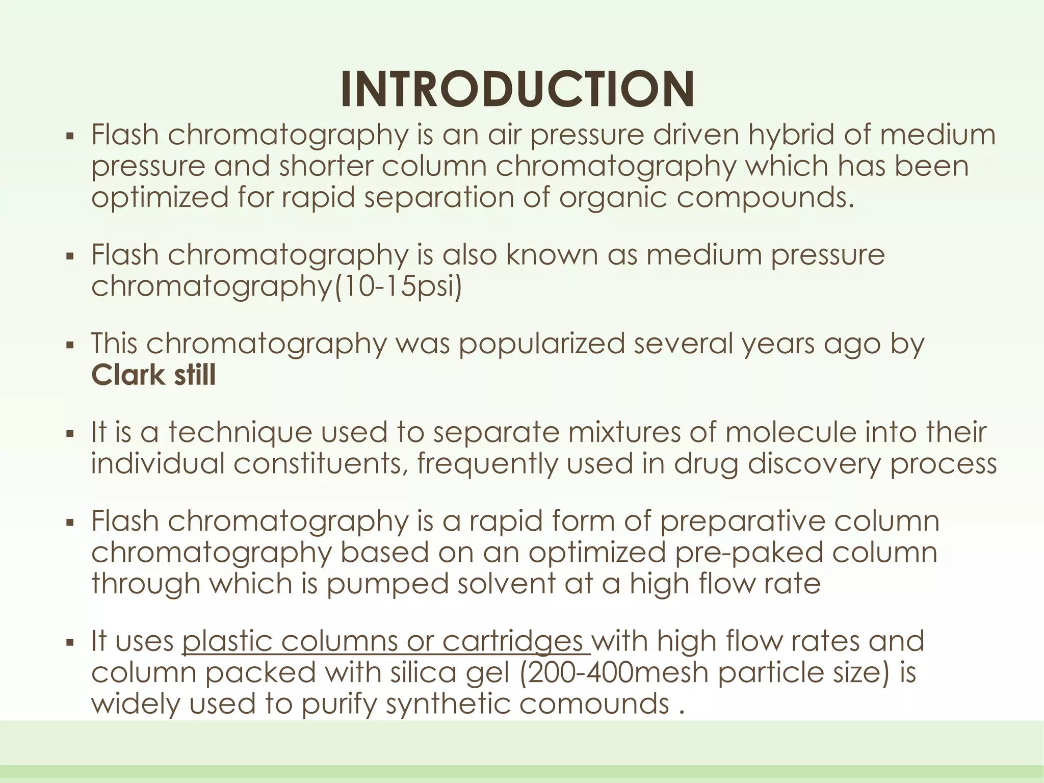 FLASH COLUMN CHROMATOGRAPHY | PDF