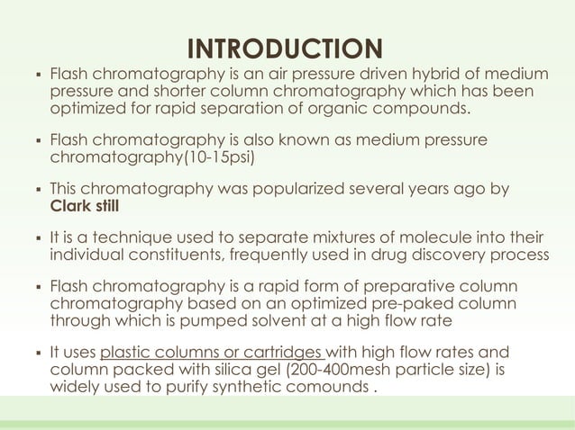 FLASH COLUMN CHROMATOGRAPHY | PDF