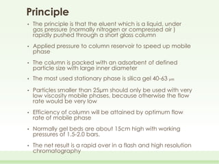 FLASH COLUMN CHROMATOGRAPHY | PDF