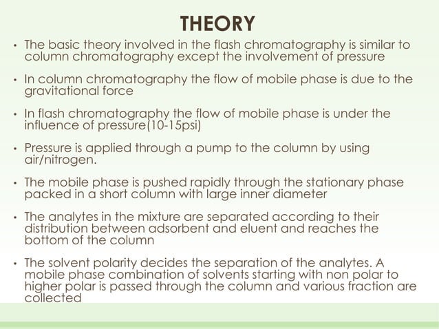 FLASH COLUMN CHROMATOGRAPHY | PDF