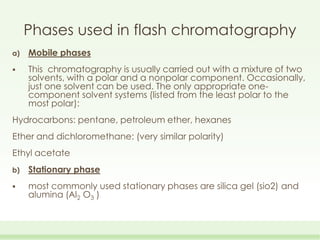 FLASH COLUMN CHROMATOGRAPHY | PDF