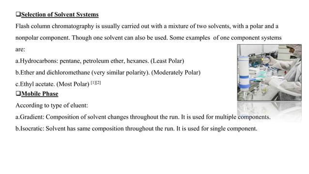 FLASH CHROMATOGRAPHY PPT.pptx | Chemistry | Science