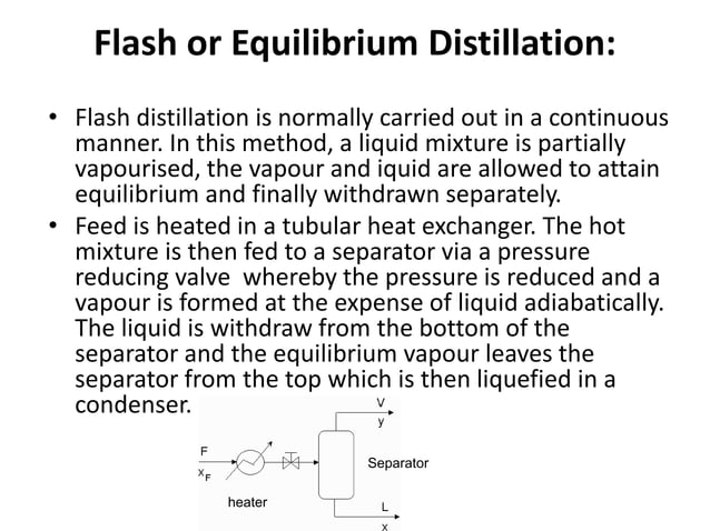 Flash distillation | PPTX | Chemistry | Science