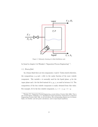 Flash distillation | PDF