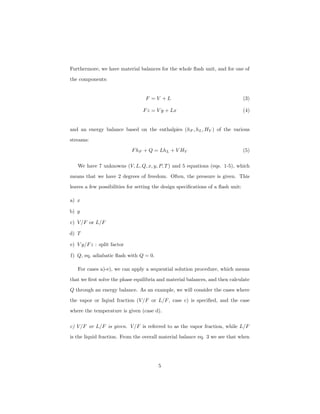 Flash distillation | PDF