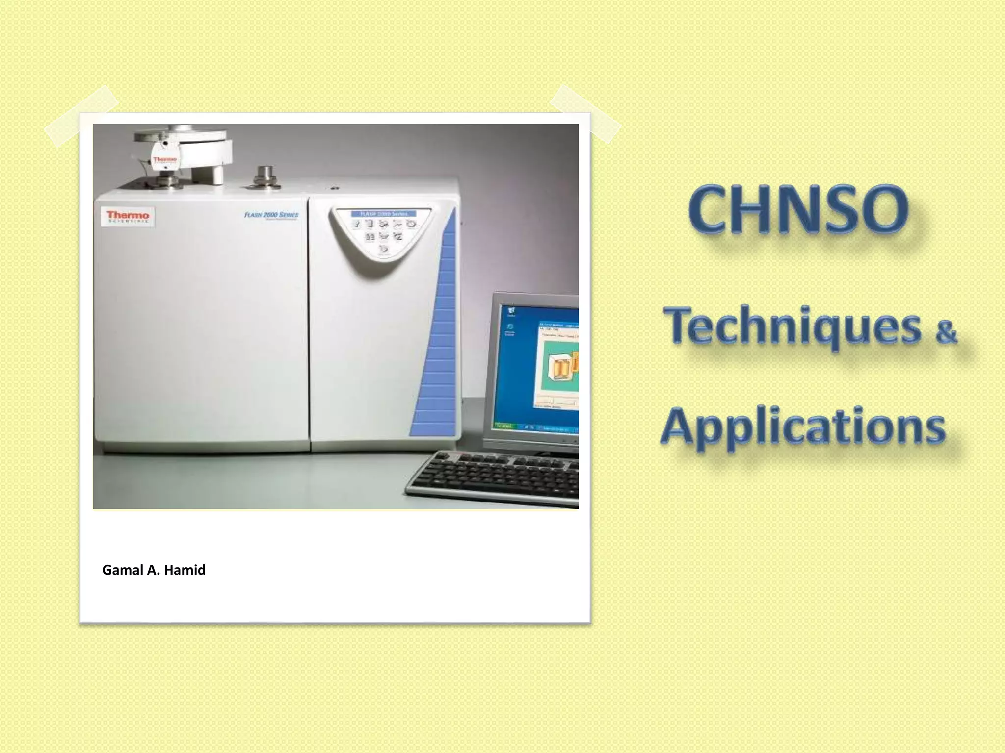 Flash EA 1112 , Organic Elemental Analyzer | PPTX