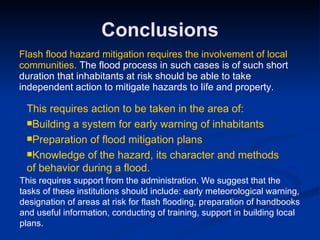 Flash Flood Management at the Local Level | PPT