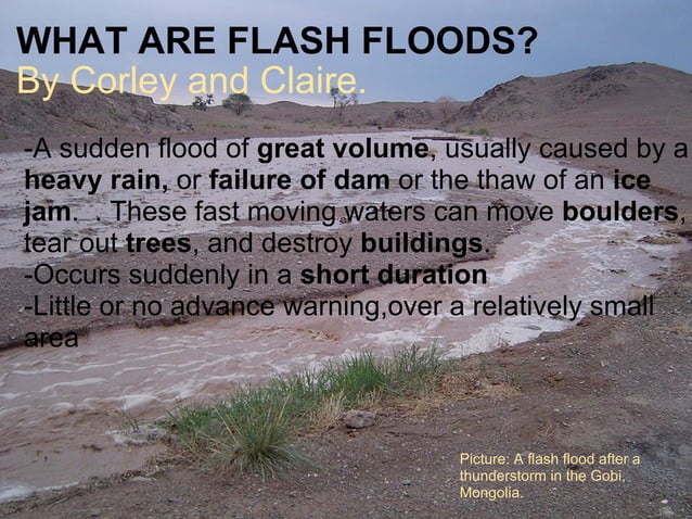 Flash Floods | PPT