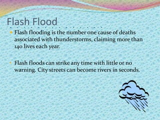 Causes Of Flash Floods