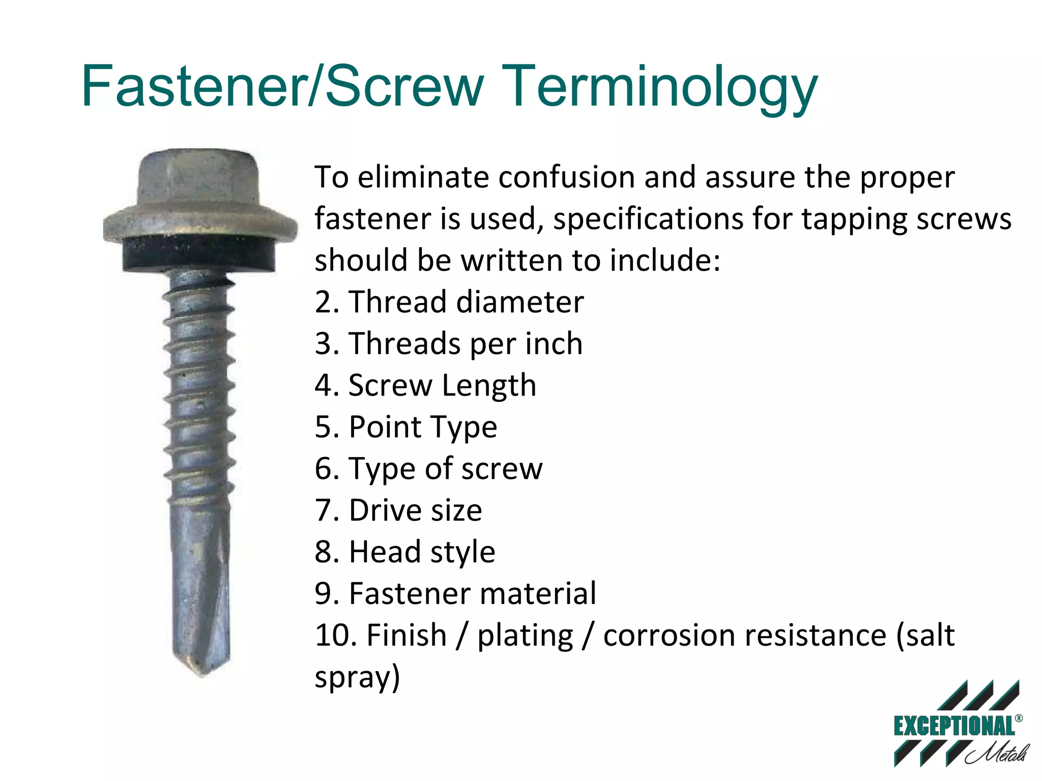 Flashings Fasteners & Accessories | PPT