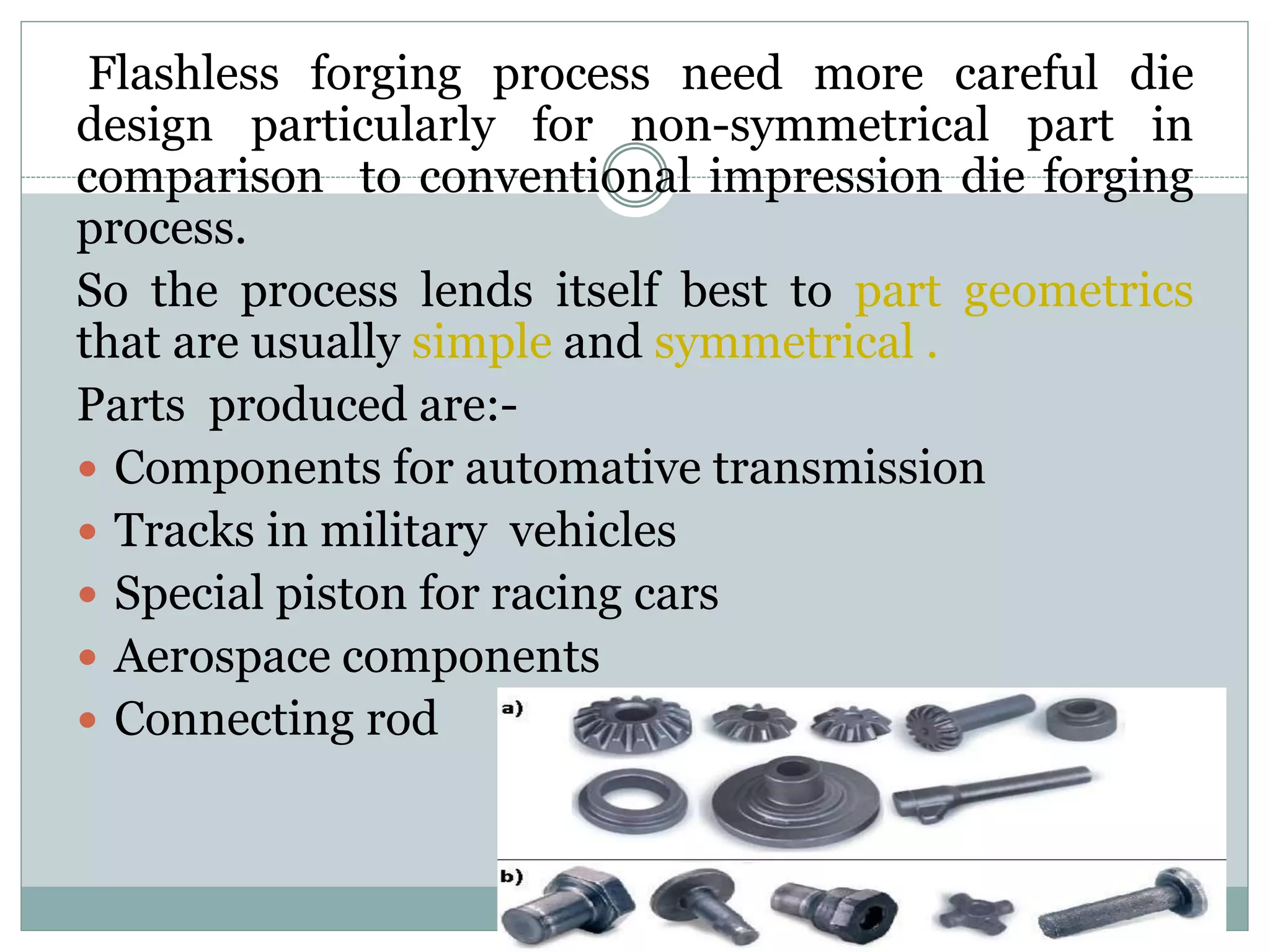 Flashless forging | PPTX