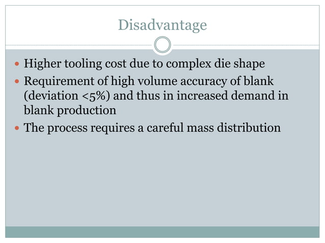Flashless forging | PPTX