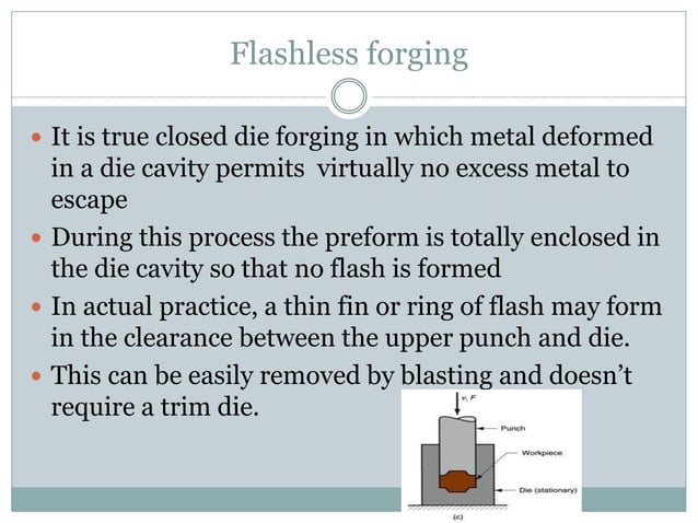 Flashless forging | PPTX