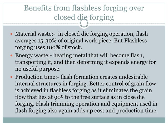 Flashless forging | PPTX