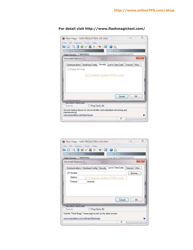 Flash magic software setting for P89V51RD2 | PDF | Computer Software ...