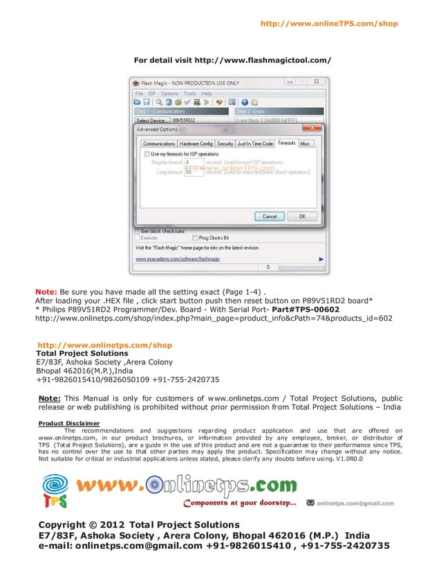 Flash magic software setting for P89V51RD2 | PDF | Computer Software ...