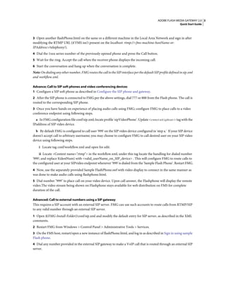 Flashmedia gateway docs_quickstart | PDF | Operating Systems | Computer ...