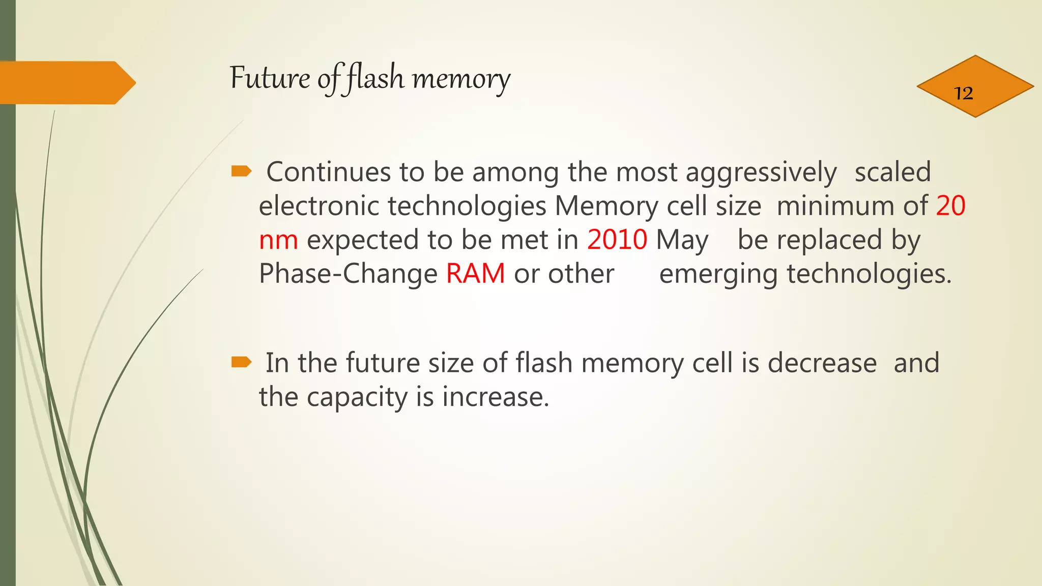 Flash memory | PPTX