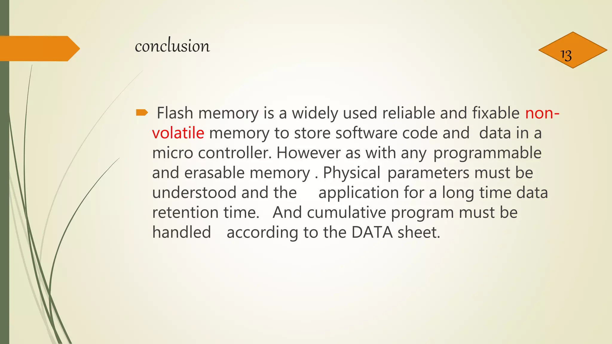 Flash memory | PPTX