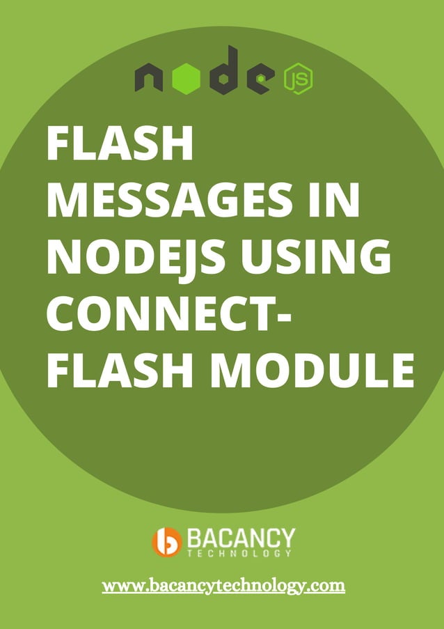 Flash messages in node js using connect flash module | PDF