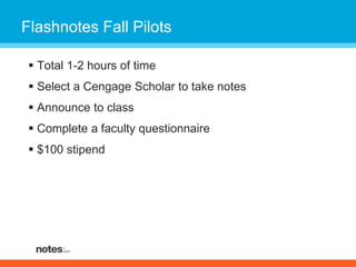 Student-to-Student Learning, Powered by FlashNotes | PPTX