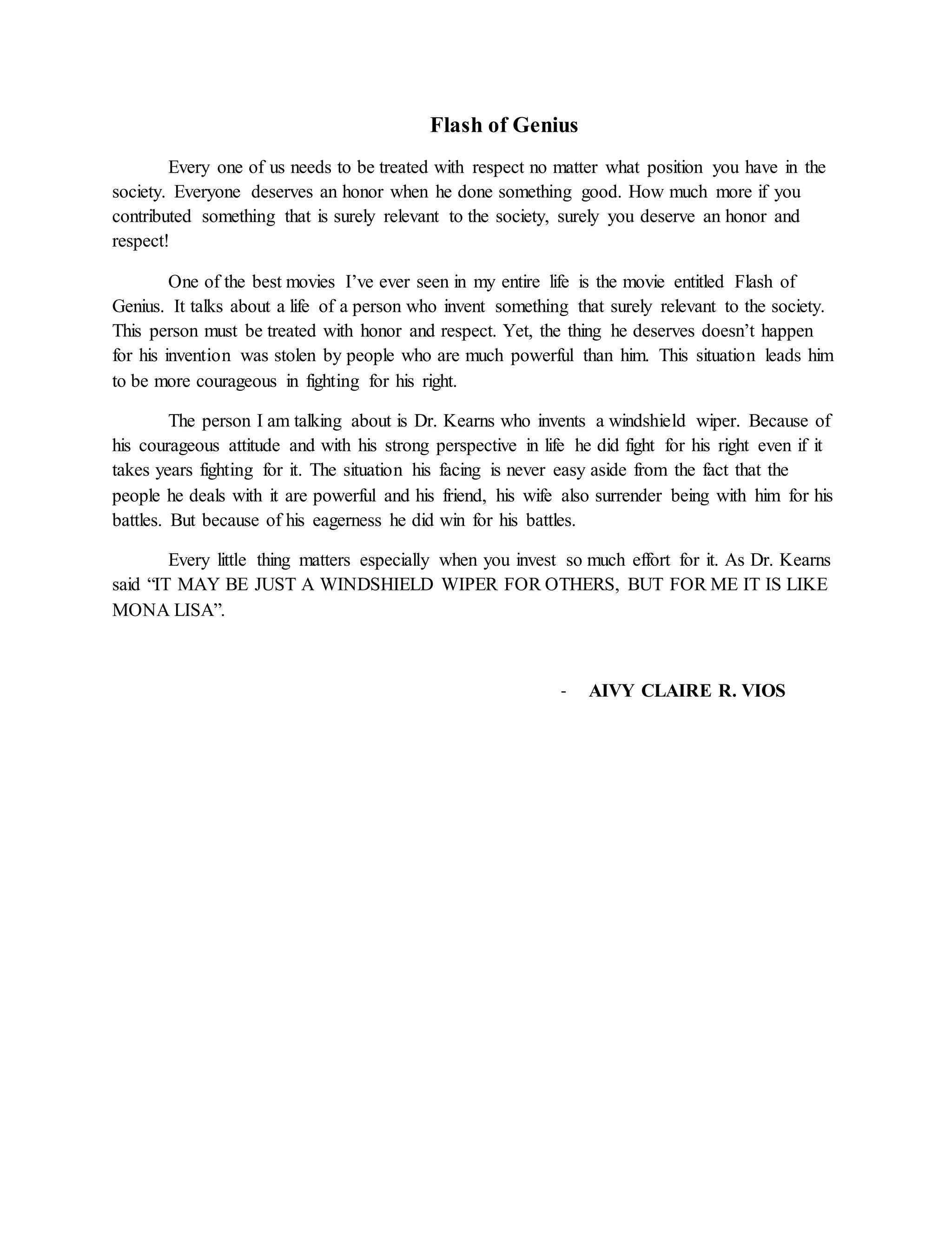 Flash of genius (vios) | DOCX