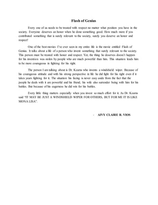 Flash of genius (vios) | DOCX