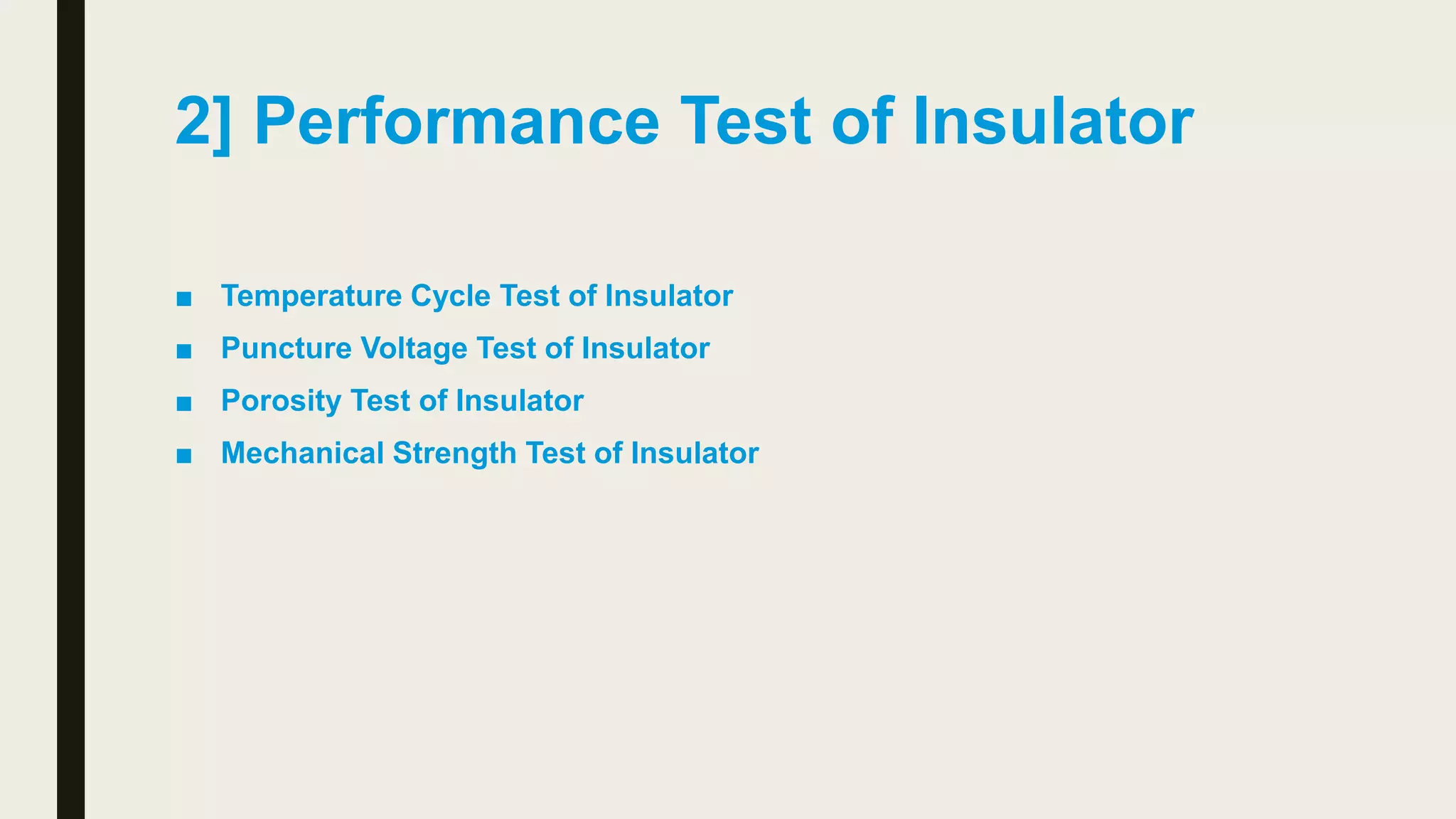 Flash-over testing of overhead insulators | PPTX