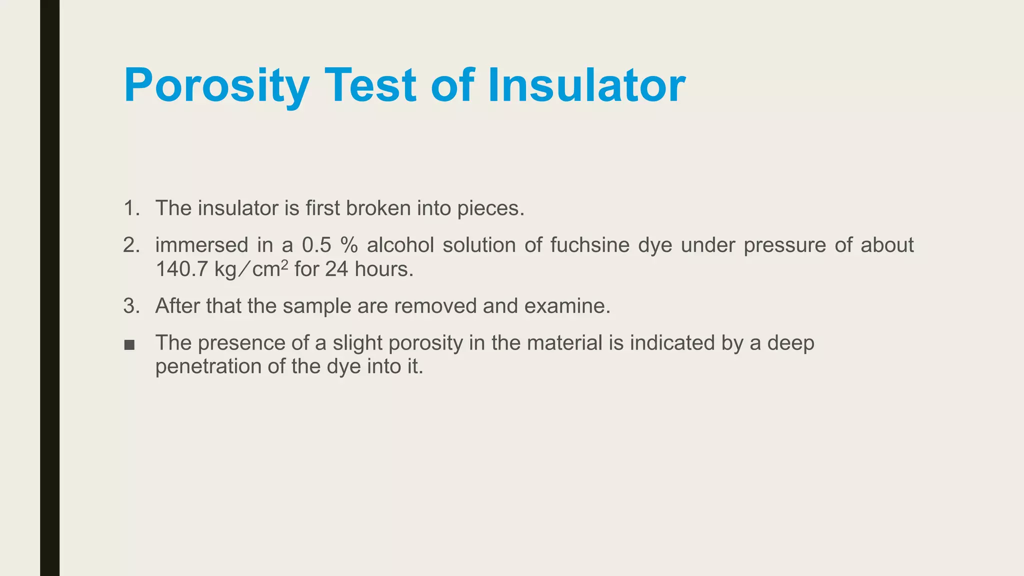 Flash-over testing of overhead insulators | PPTX