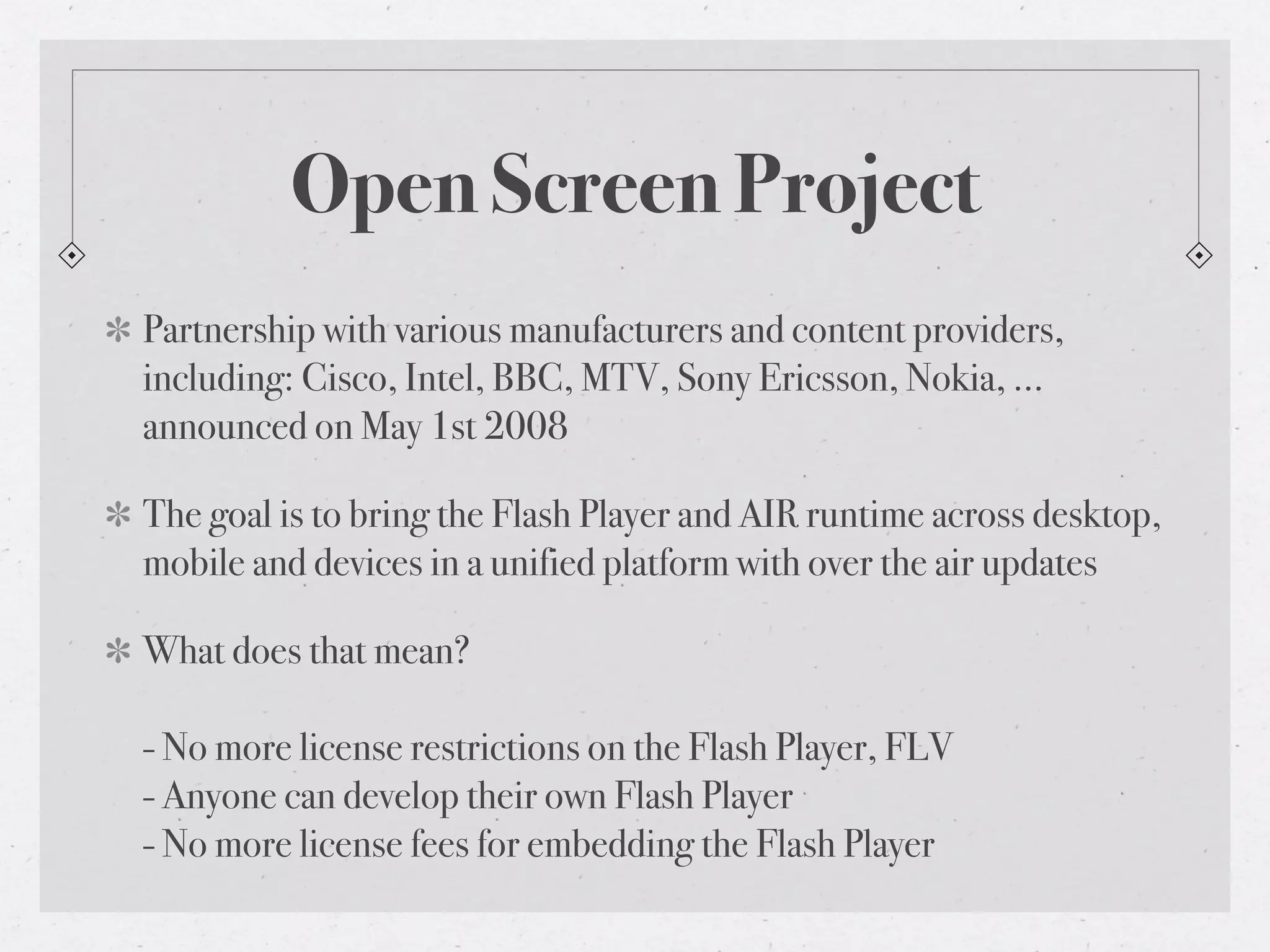 The Evolution of the Flash Platform | PDF