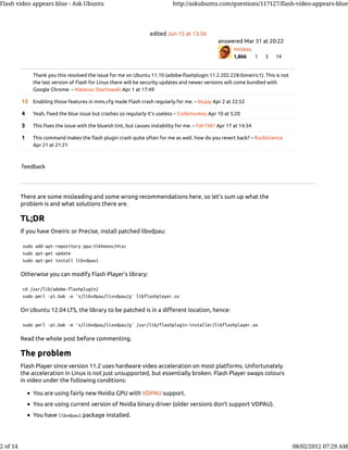 Flashplayer crash | PDF | Operating Systems | Computer Software and ...