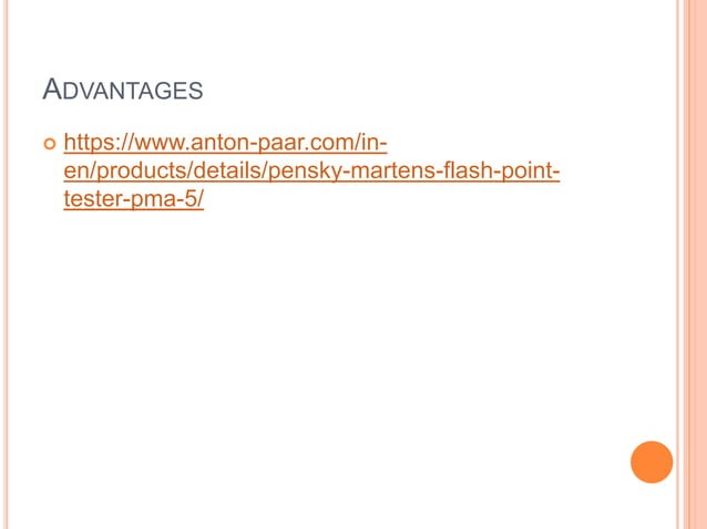 Flash point analyzer | PPTX