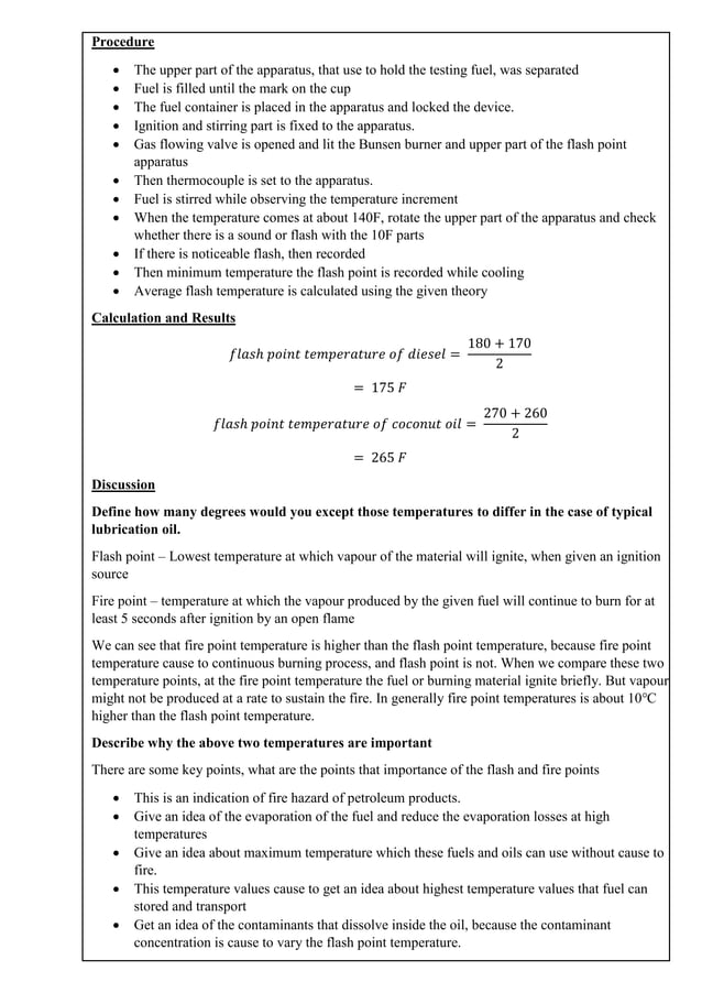 Flash point apparatus | PDF