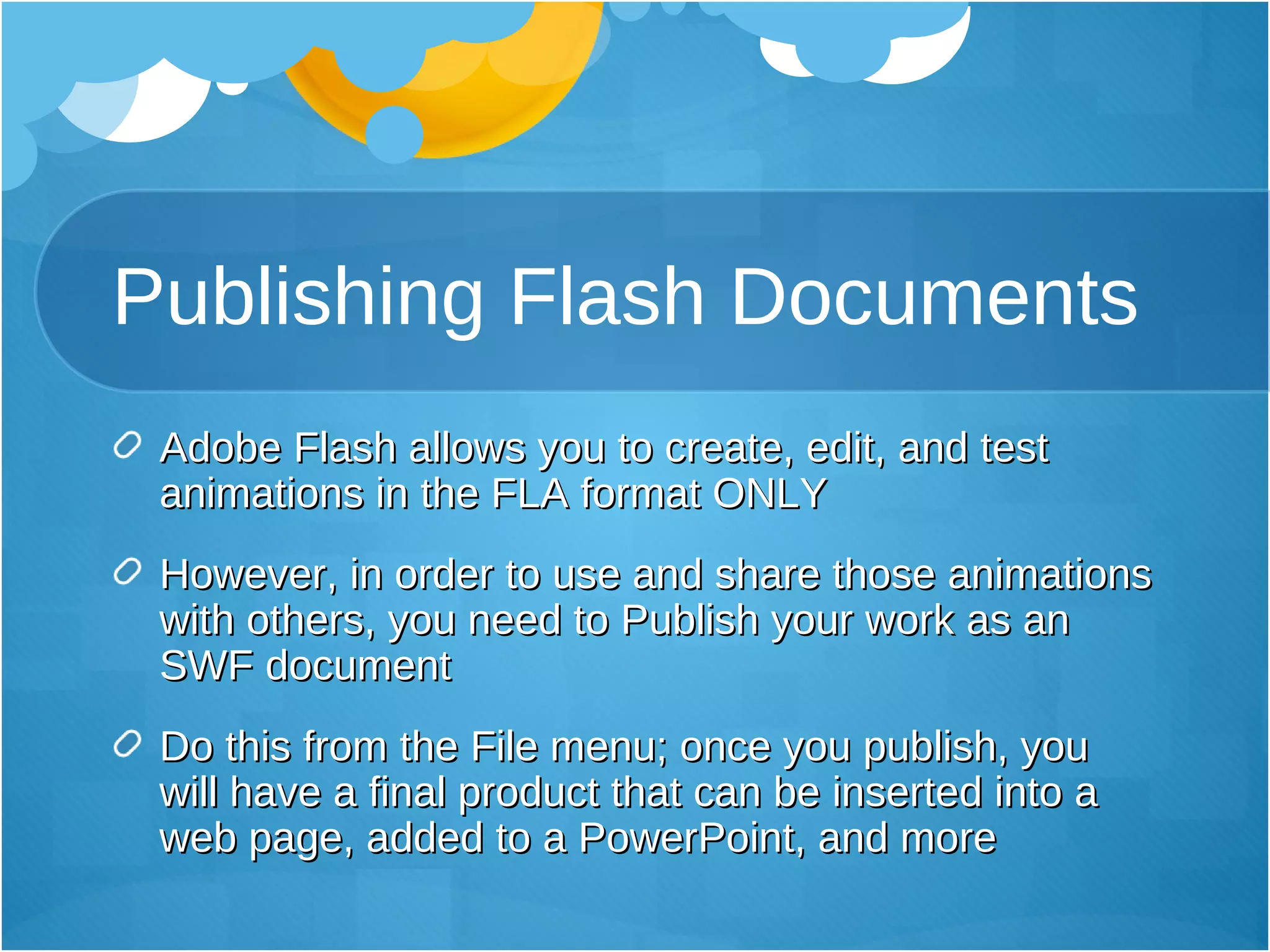 Intro to Adobe Flash | PPT