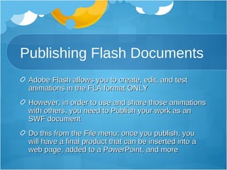Intro to Adobe Flash | PPT