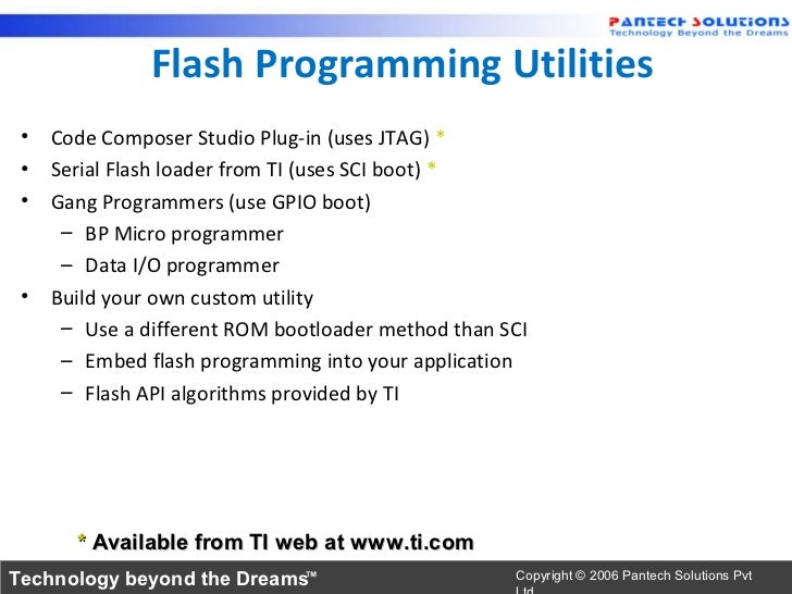 Flash Programming F28x
