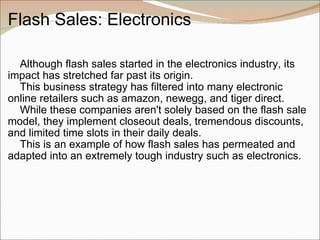 Flash sales | PPT