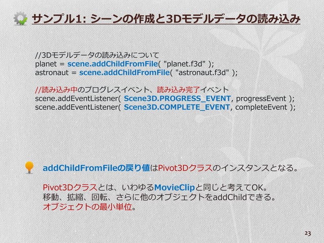 Flashup13 Basic Training of Flare3D | PPT