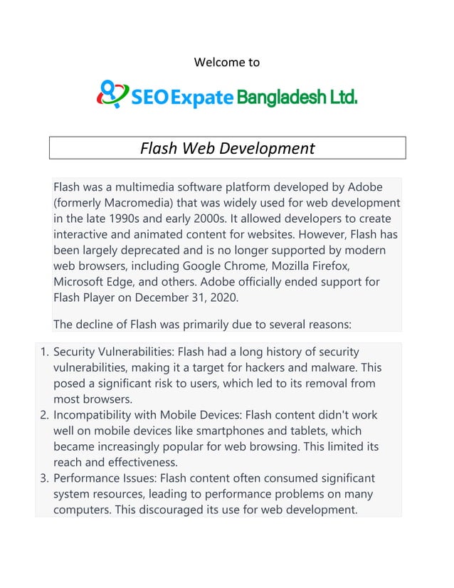 Flash Web Development.pdf | Web Design and HTML | Internet