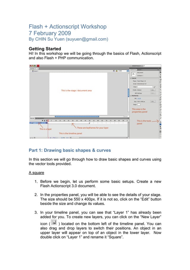 Quick Step by Step Flash Tutorial | PDF
