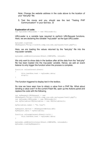 Quick Step by Step Flash Tutorial | PDF
