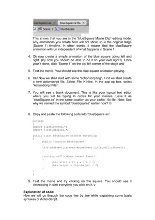Quick Step by Step Flash Tutorial | PDF
