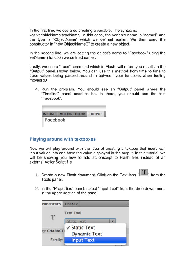 Quick Step by Step Flash Tutorial | PDF