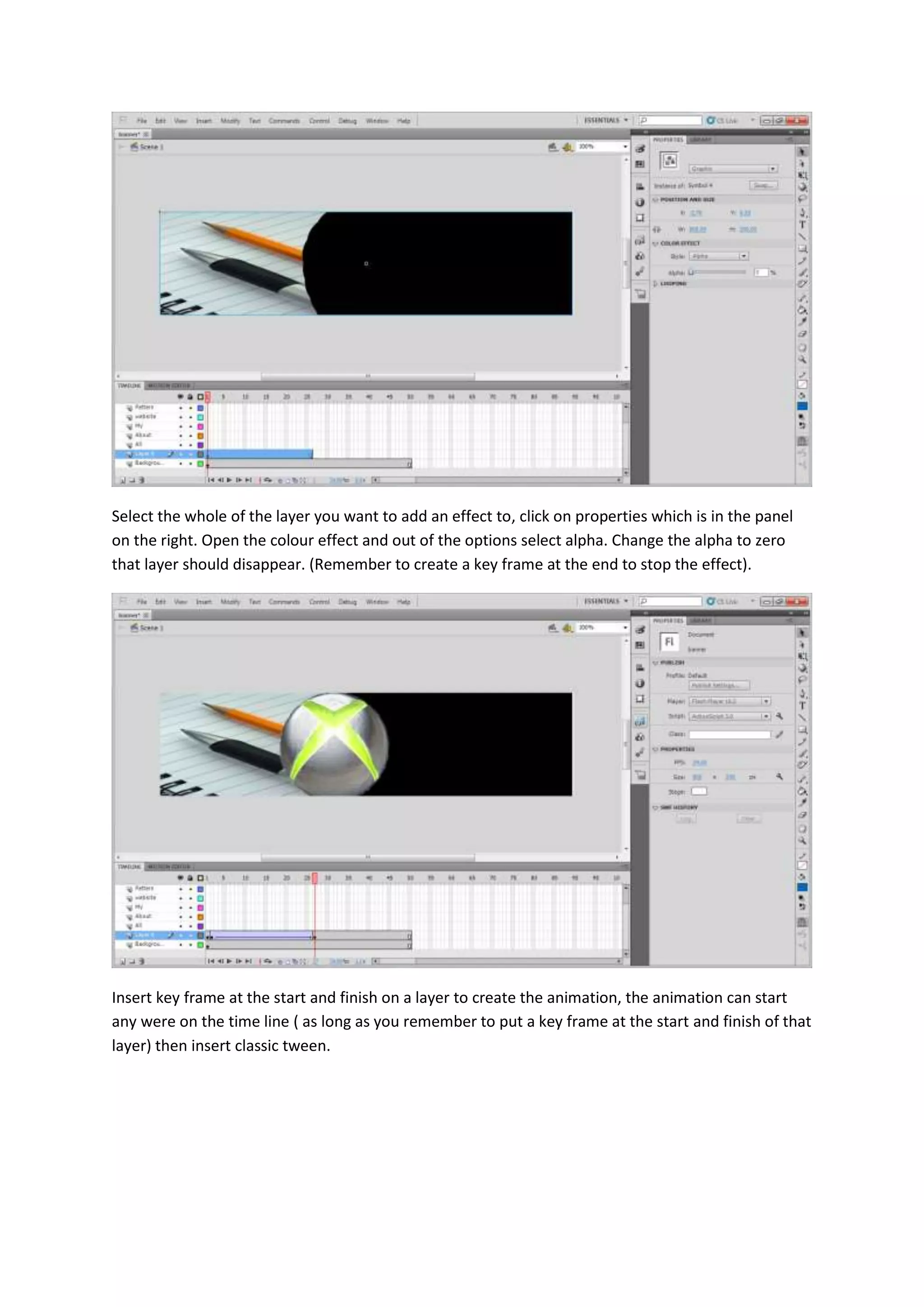 Adobe Flash Professional CS5.5 screen shots | PDF
